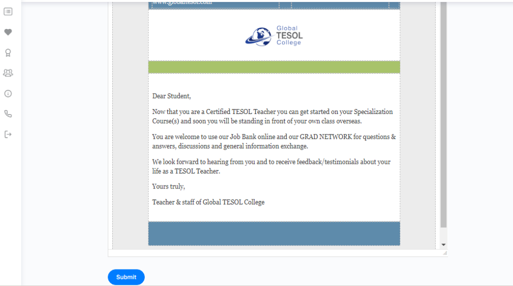 How to send email to Leads - Global TESOL College